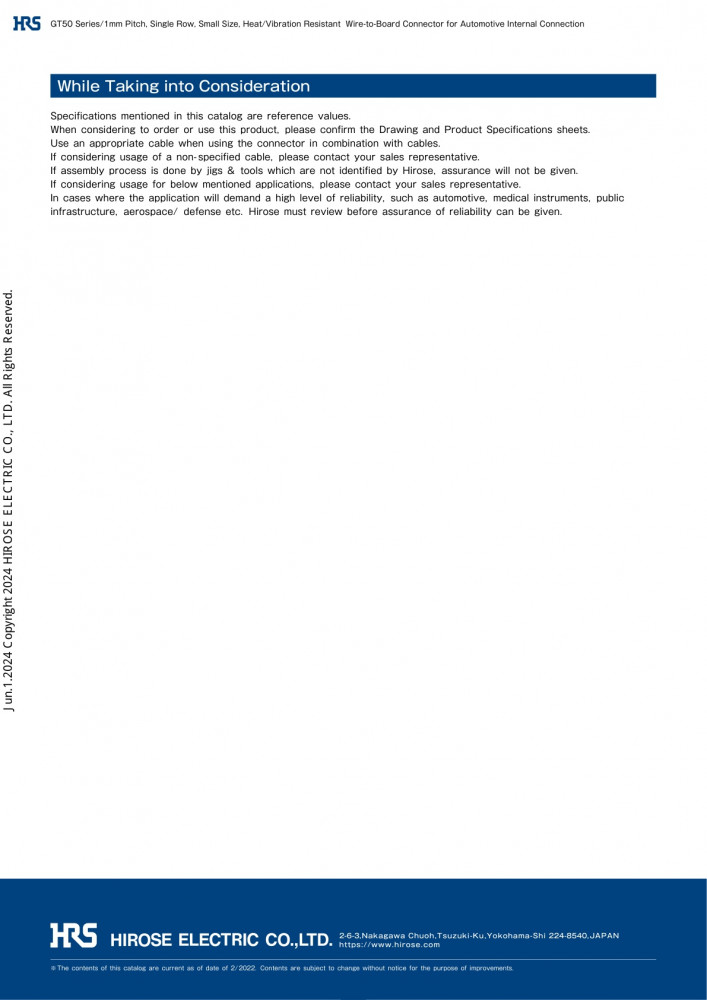 GT50 series datasheet page 8