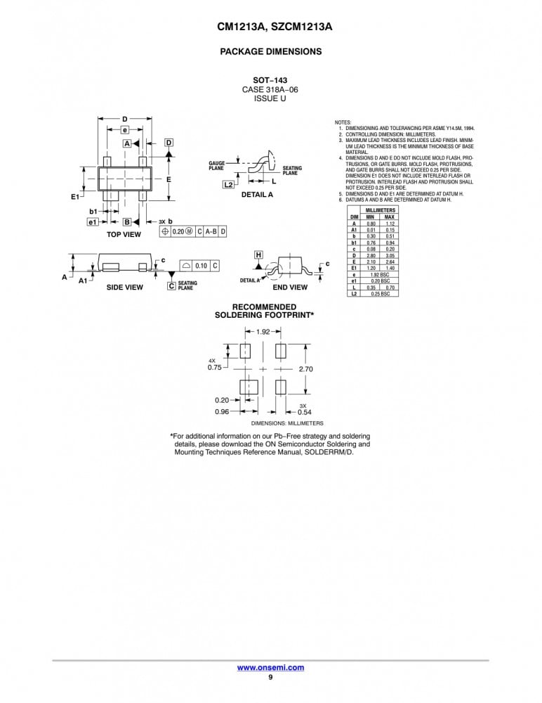 CM1213A datasheet page 9