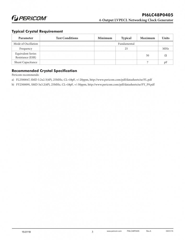 PI6LC48P0405LIEX datasheet page 3
