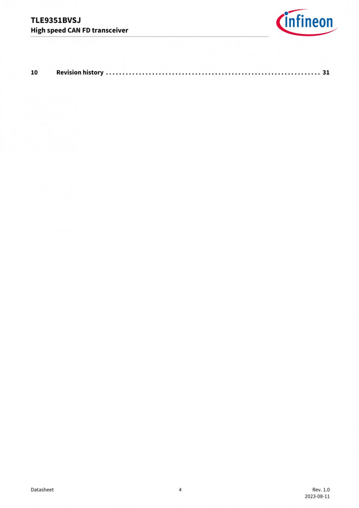 TLE9351BVSJ datasheet page 4