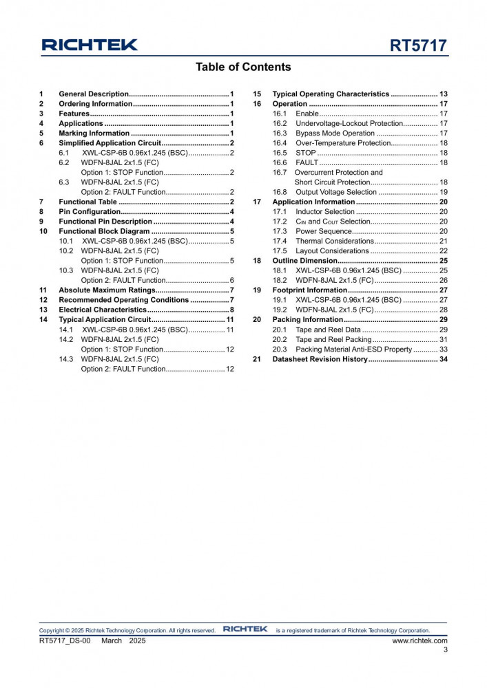 RT5717 datasheet page 3