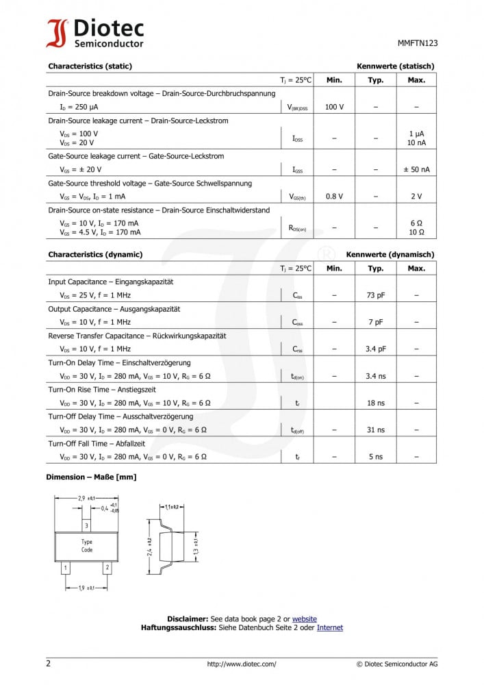 MMFTN123 technical document page 2