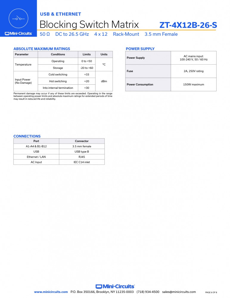ZT-4X12B-26-S datasheet page 6