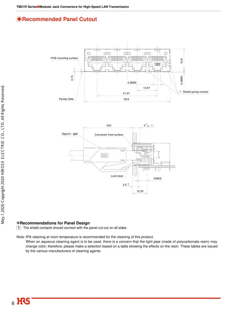 TM21R series document page 6