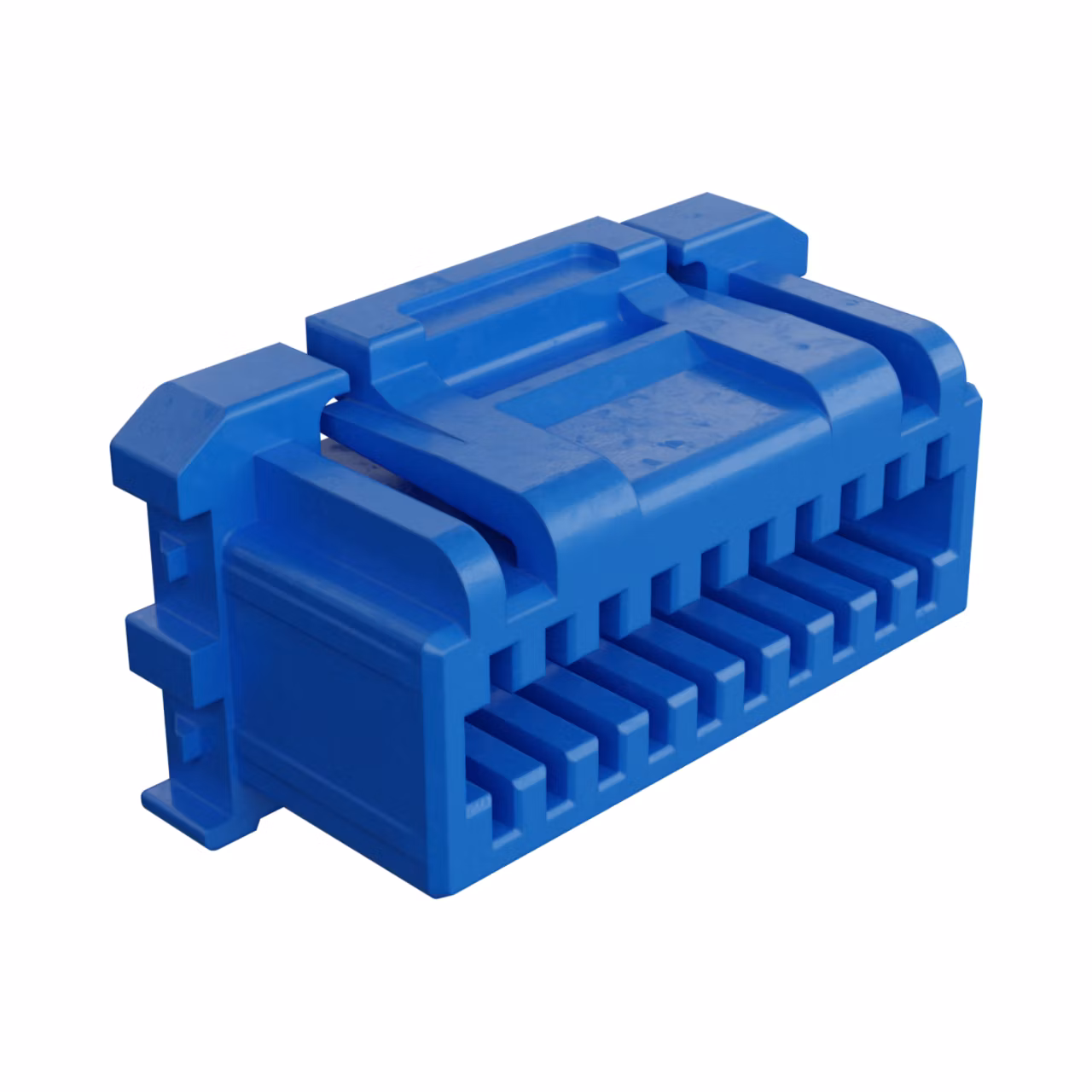 Micro-Lock Plus TPA Type Receptacle Housing, 1.25mm Pitch, Dual Row, Positive Lock, 20 Circuits, Blue for sale