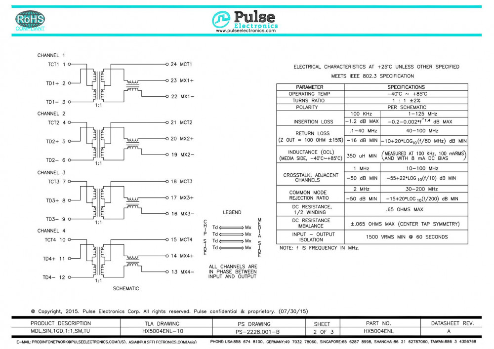 HX5004ENL datasheet page 2