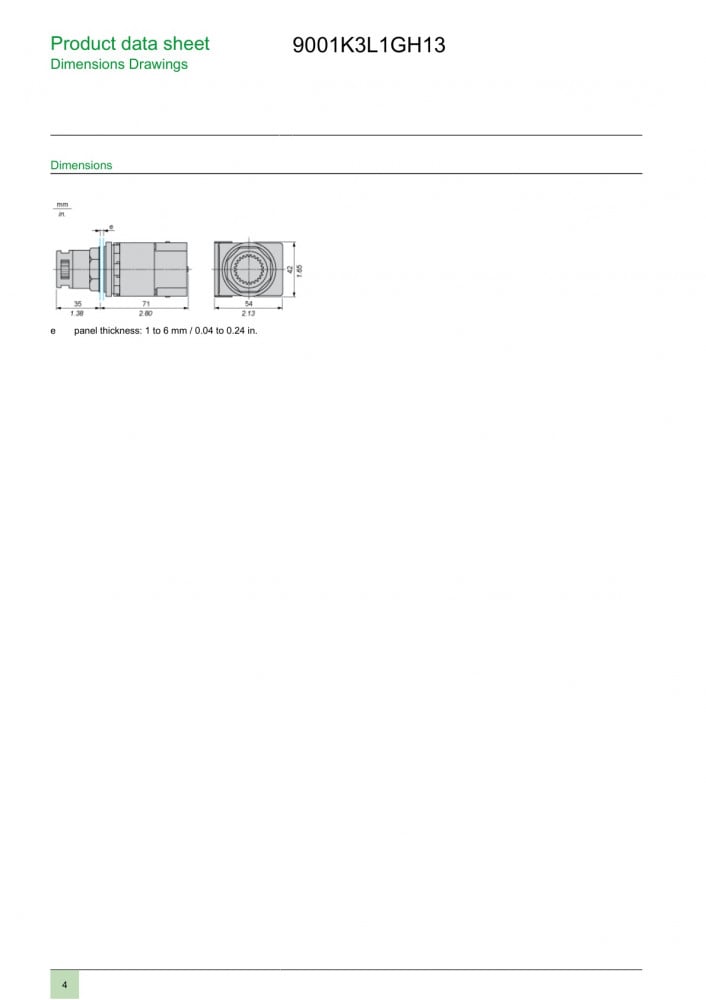 9001K3L1GH13 technical document page 4