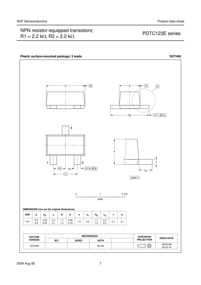 PDTC123E datasheet page 8