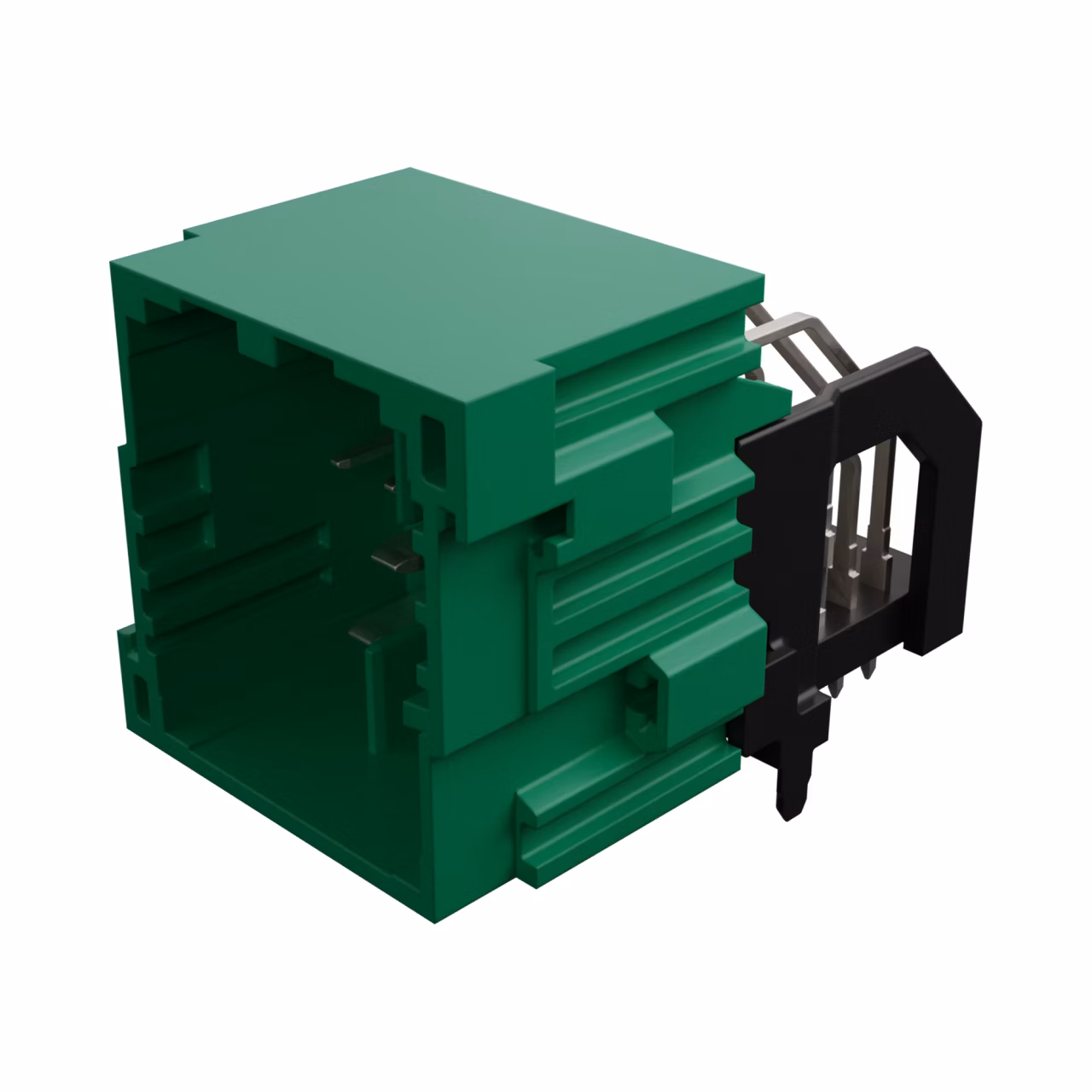 stAK50h Right-Angle Hybrid Header, 12 Circuits, Key 2, Green, Tube for sale
