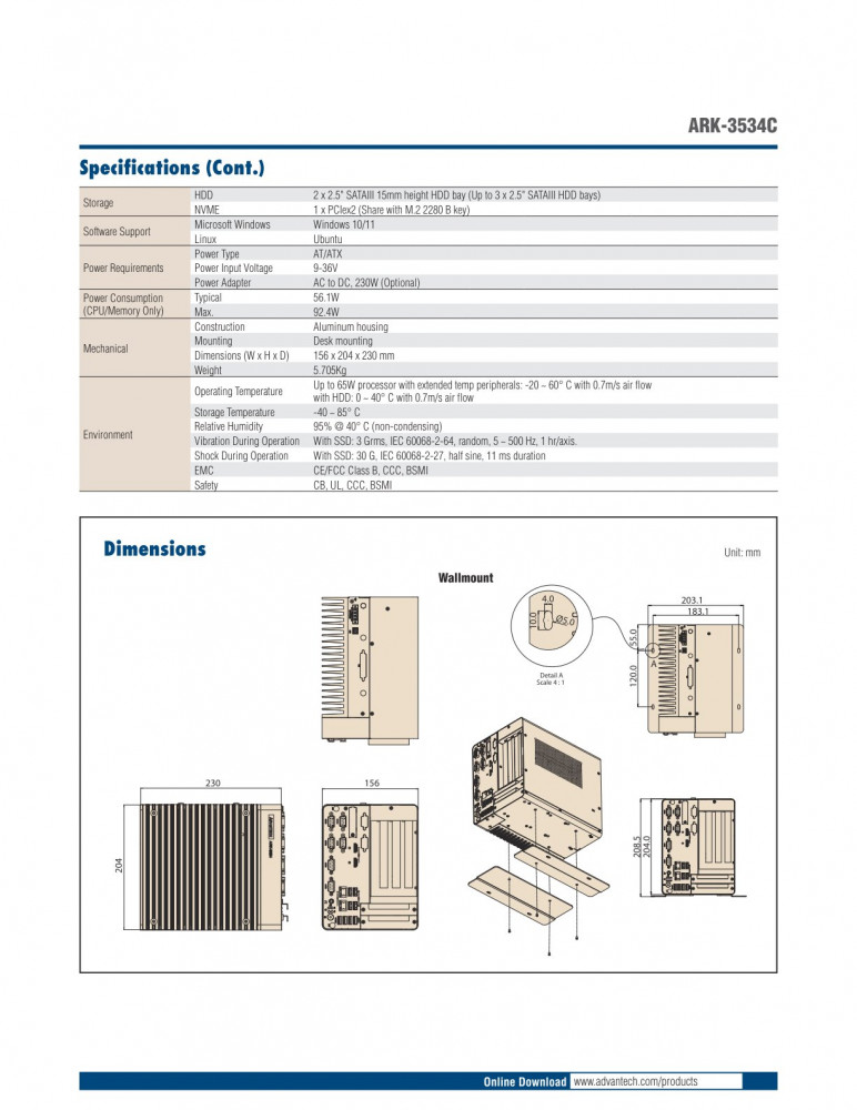 ARK-3534C product documentation page 2