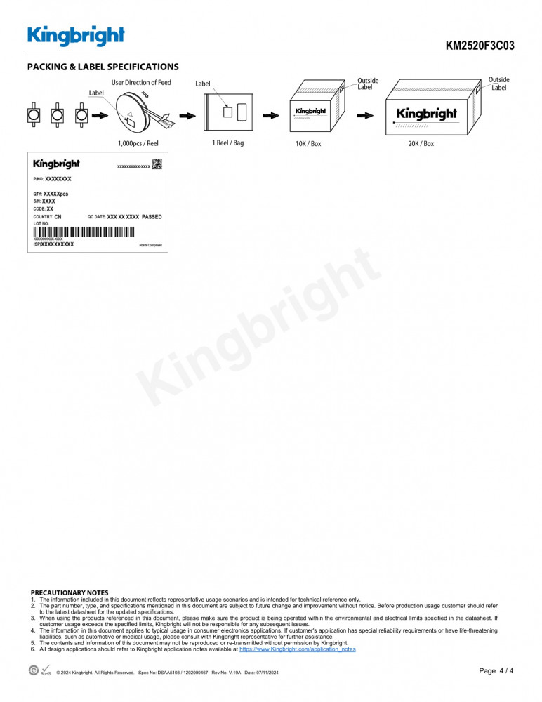 KM2520F3C03 datasheet page 4