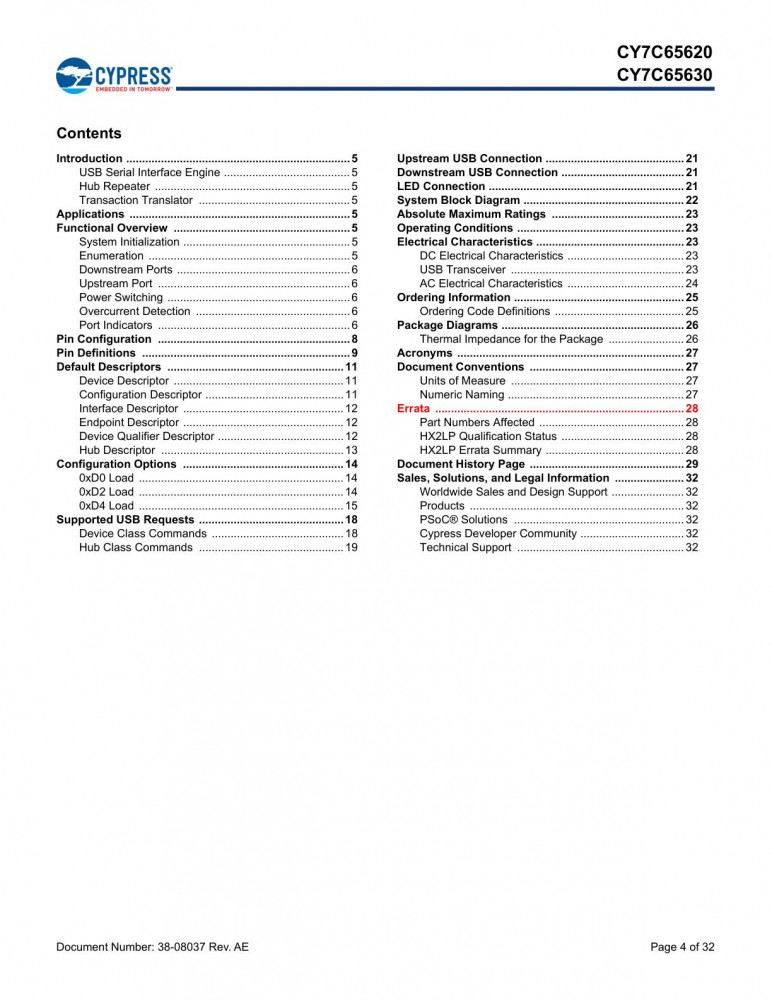 CY4606 technical document page 4