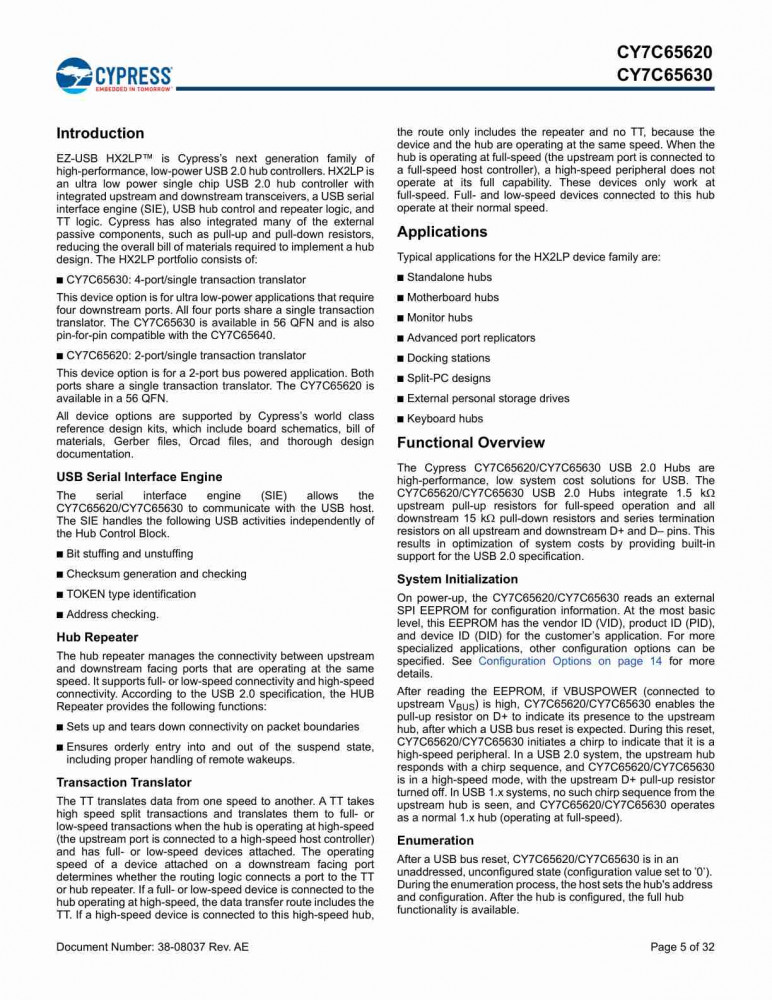 CY4606 technical document page 5