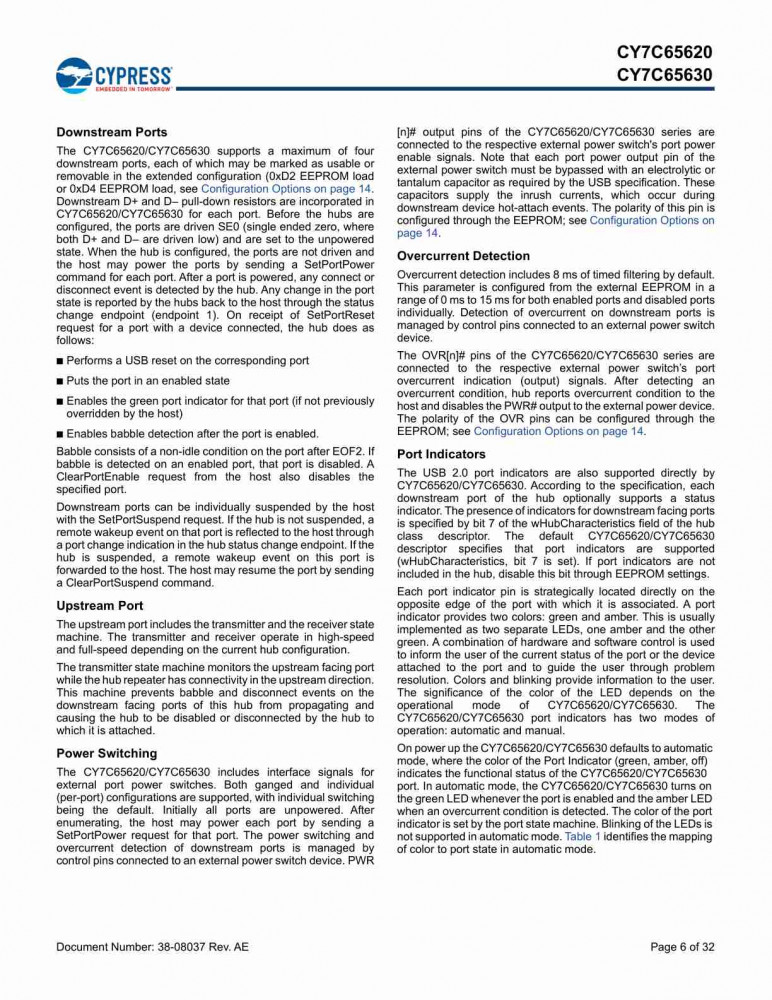 CY4606 technical document page 6