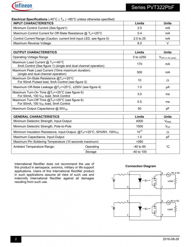 PVT322SPBF datasheet page 2