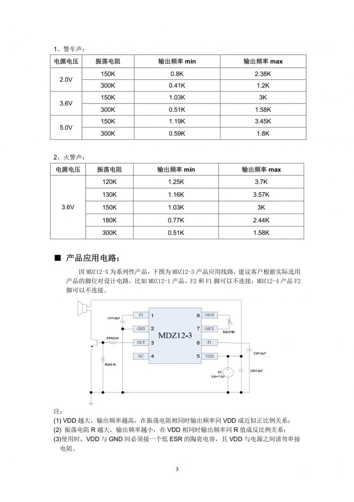 MDZ12-2 datasheet page 3