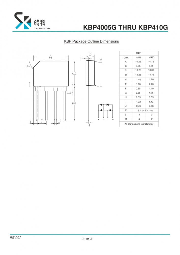 KBP406G datasheet page 3