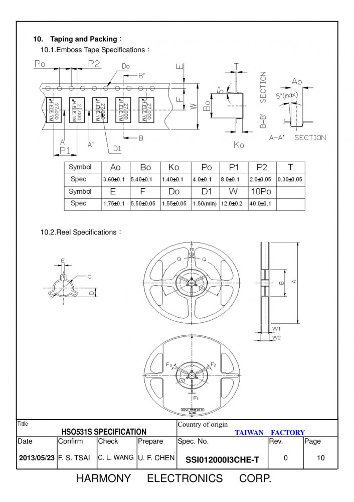 HELE SSI012000I3CHE-T specification page 10