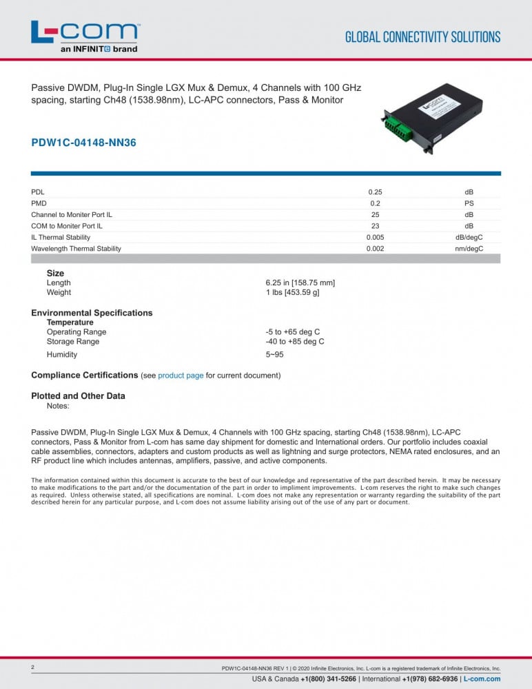 PDW1C-04148-NN36 technical document page 2