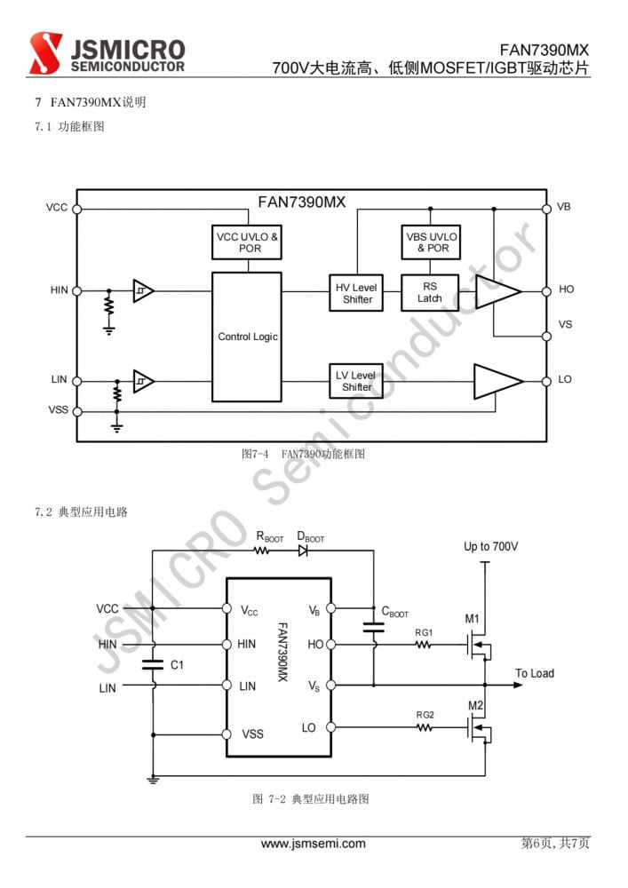 FAN7390MX-JSM datasheet page 6
