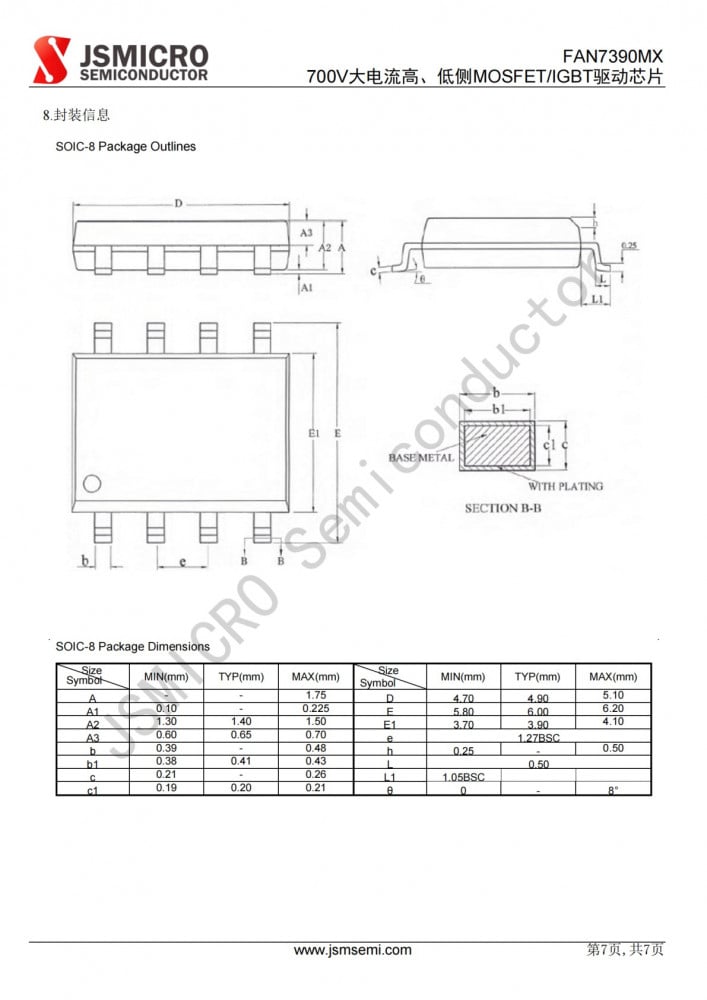 FAN7390MX-JSM datasheet page 7