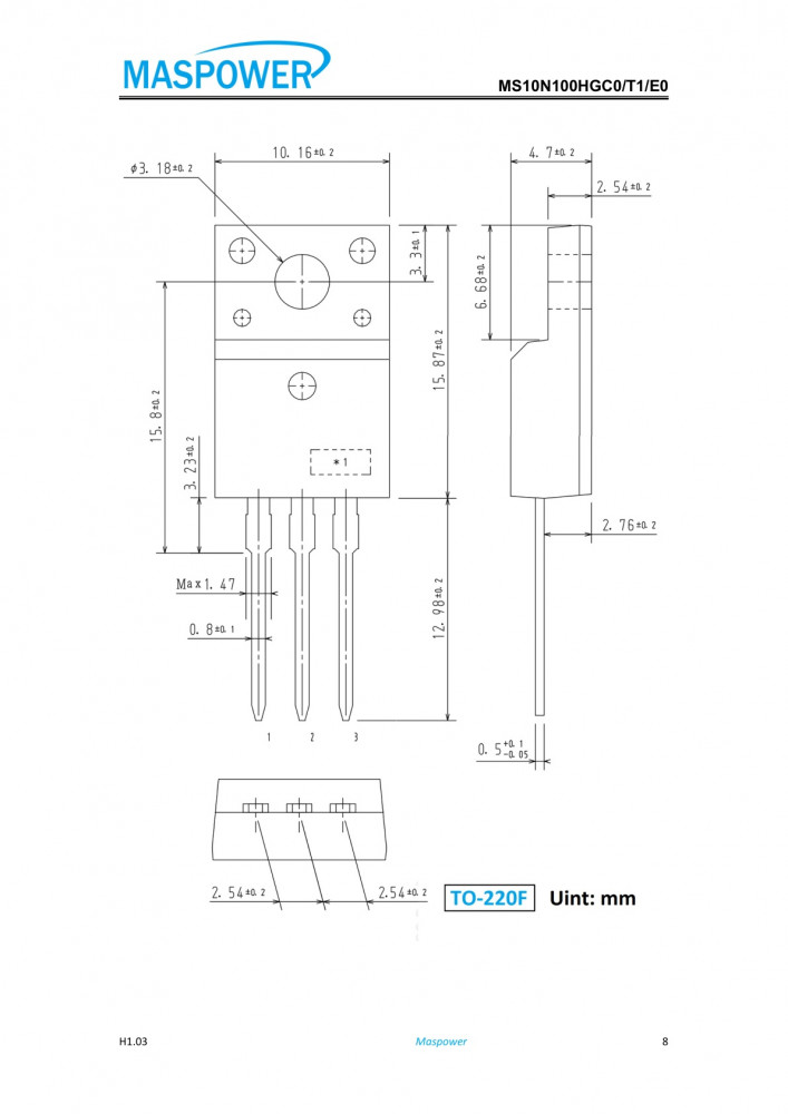 MS10N100HGT0 datasheet page 8