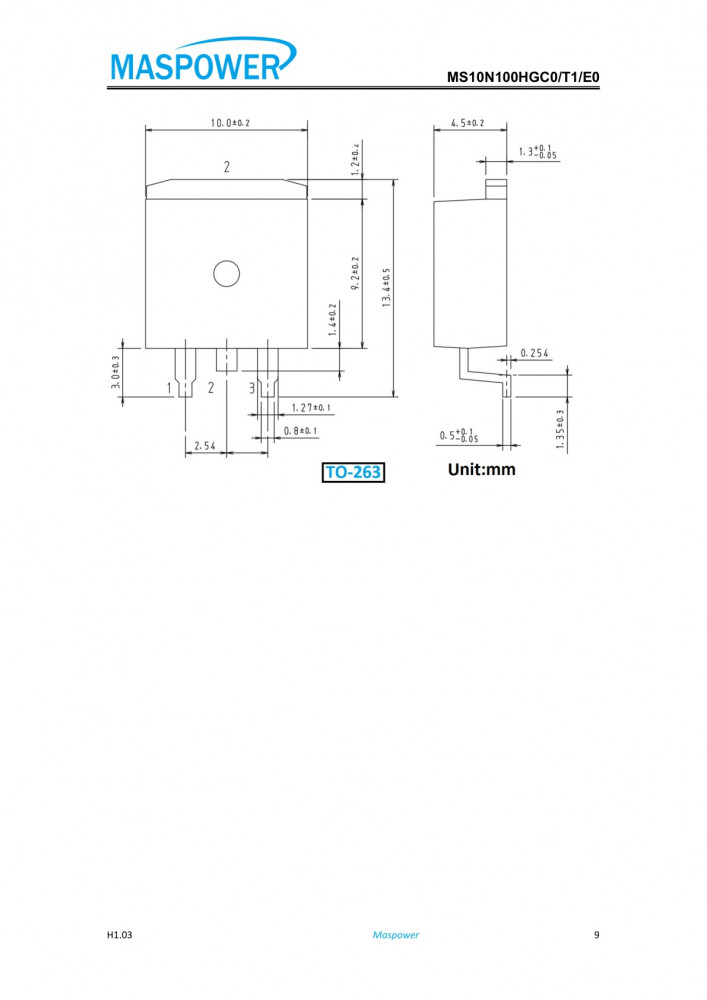MS10N100HGT0 datasheet page 9