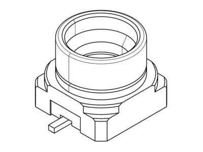 SMP Jack-to-SMP Jack Adapter, Straight, 28.73mm Length, One Piece Per Bag, 50 Ohms