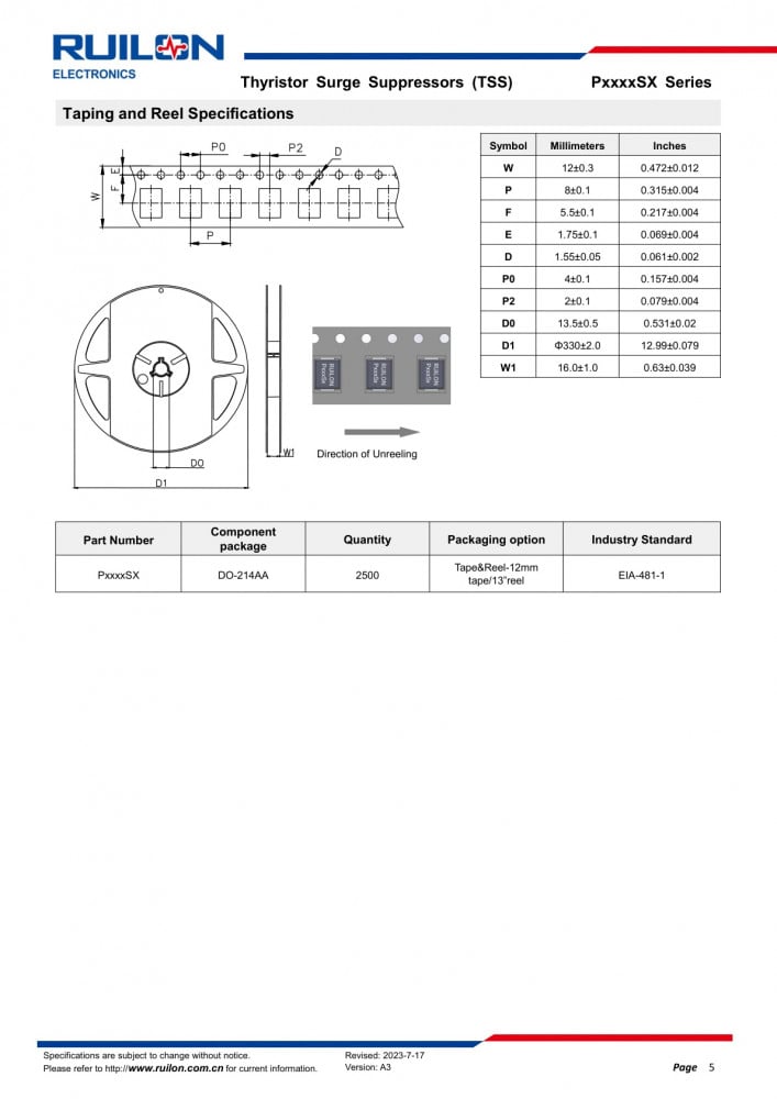 P0300SC datasheet page 5