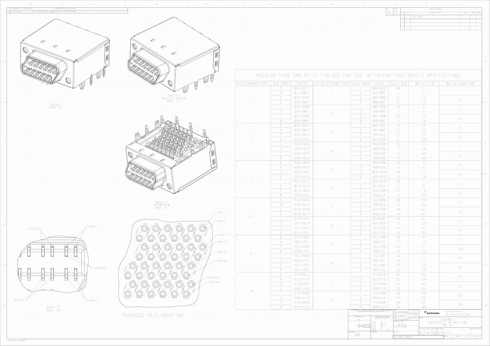 TE Connectivity 1761715-2 drawing page 2