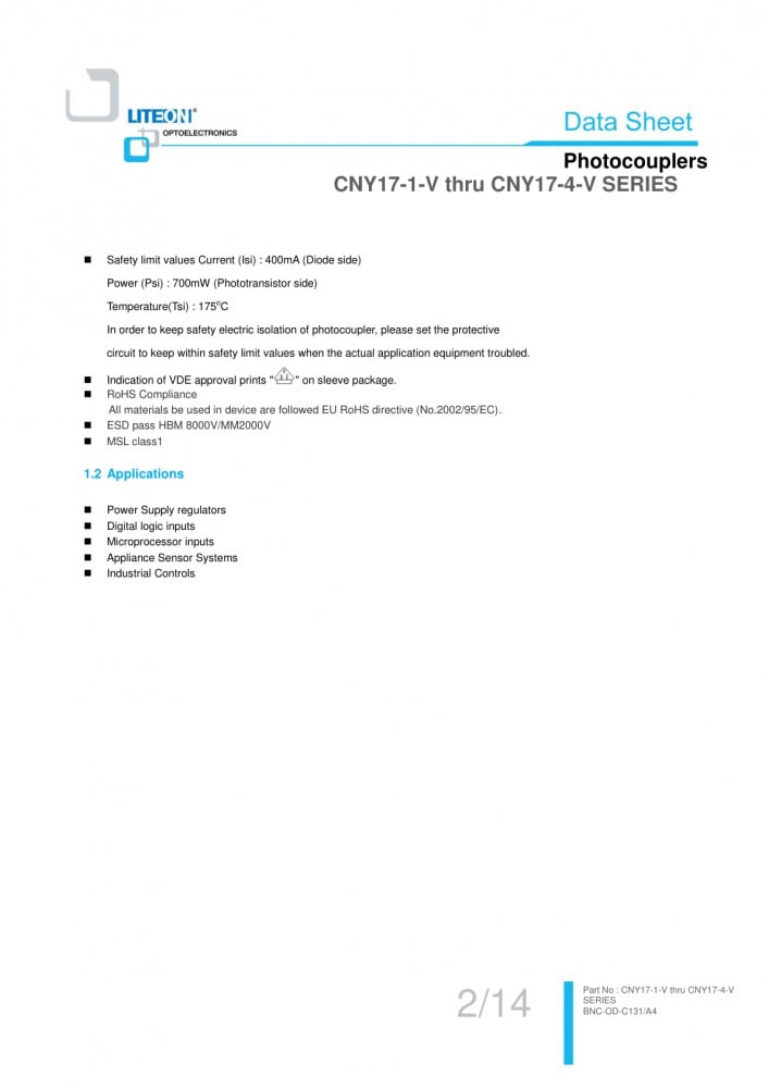 CNY17-4S datasheet page 3