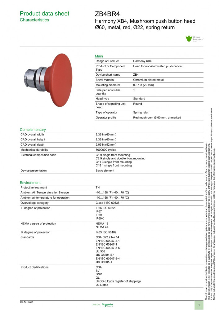 ZB4BR4 technical document page 1