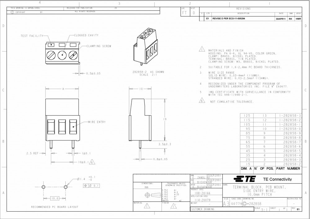 TE Connectivity 1-282858-0 technical drawing