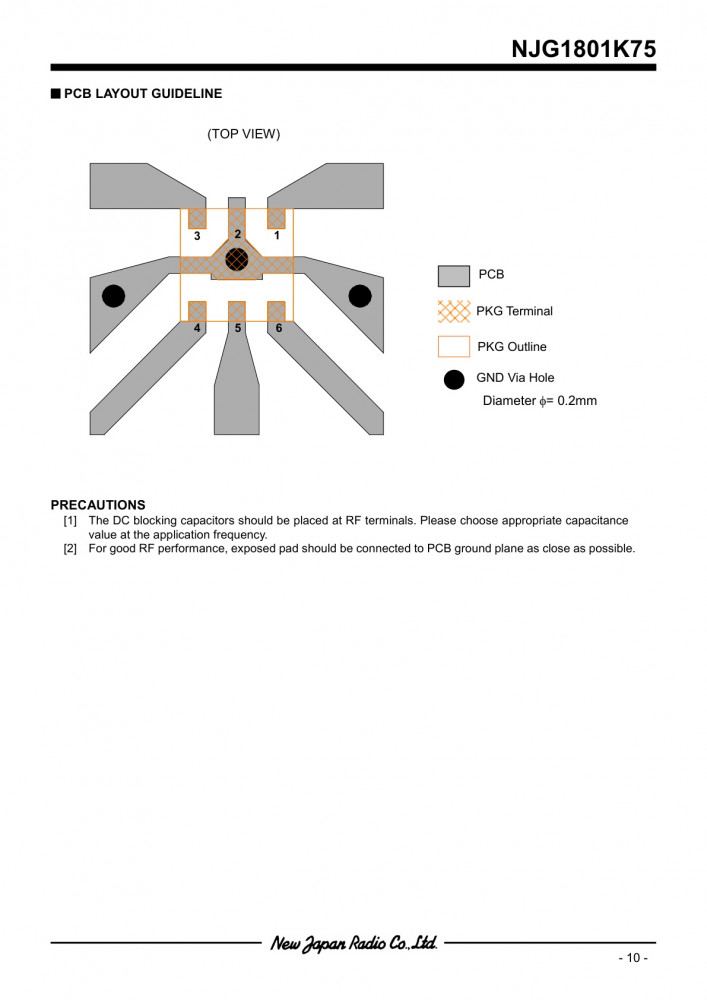 NJG1801K75-TE1 datasheet page 10