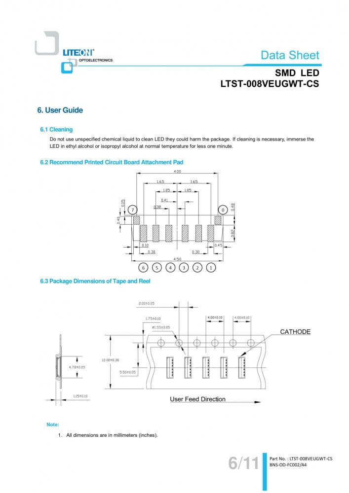 LTST-008VEUGWT-CS datasheet page 7
