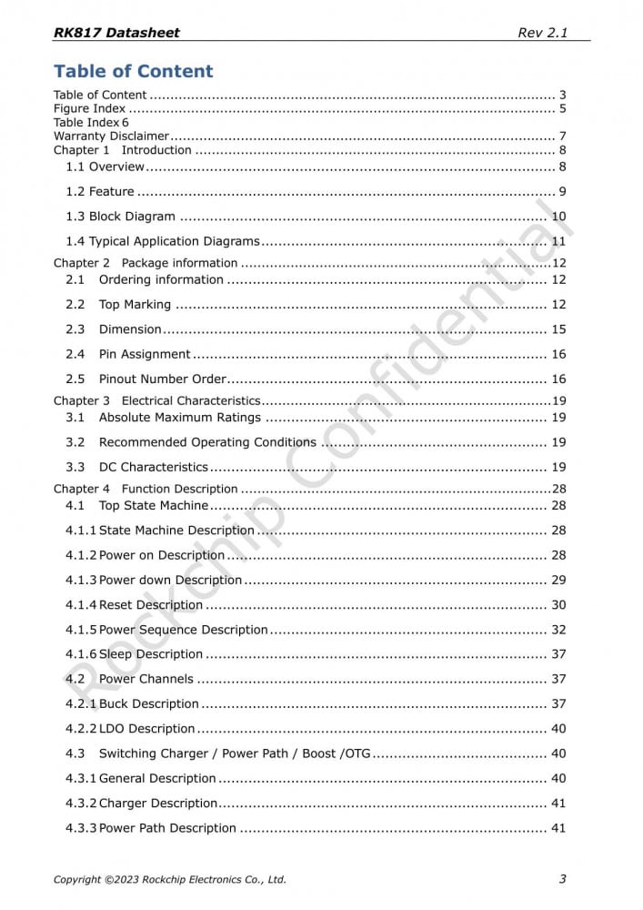 RK817 datasheet page 3