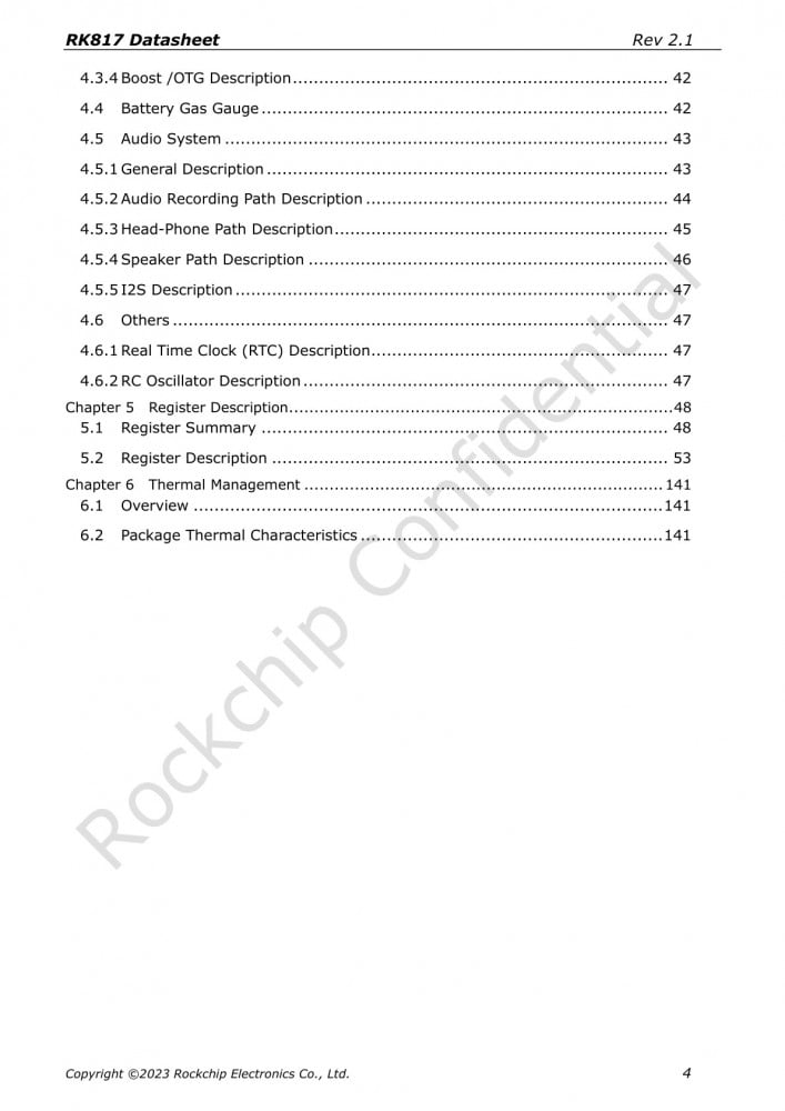 RK817 datasheet page 4