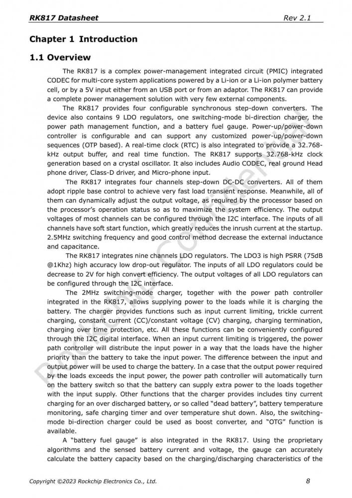 RK817 datasheet page 8