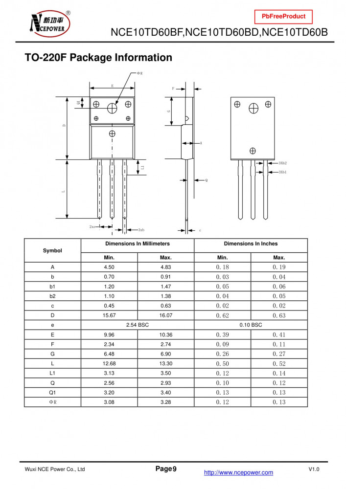 NCE10TD60BD datasheet page 9