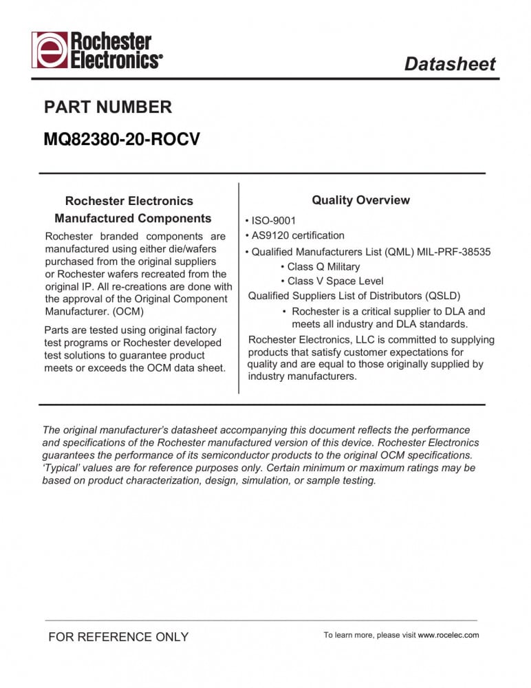 MQ82380-20 technical document page 1