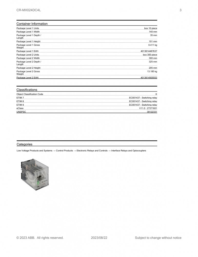 ABB CR-MX024DC4L technical document page 3