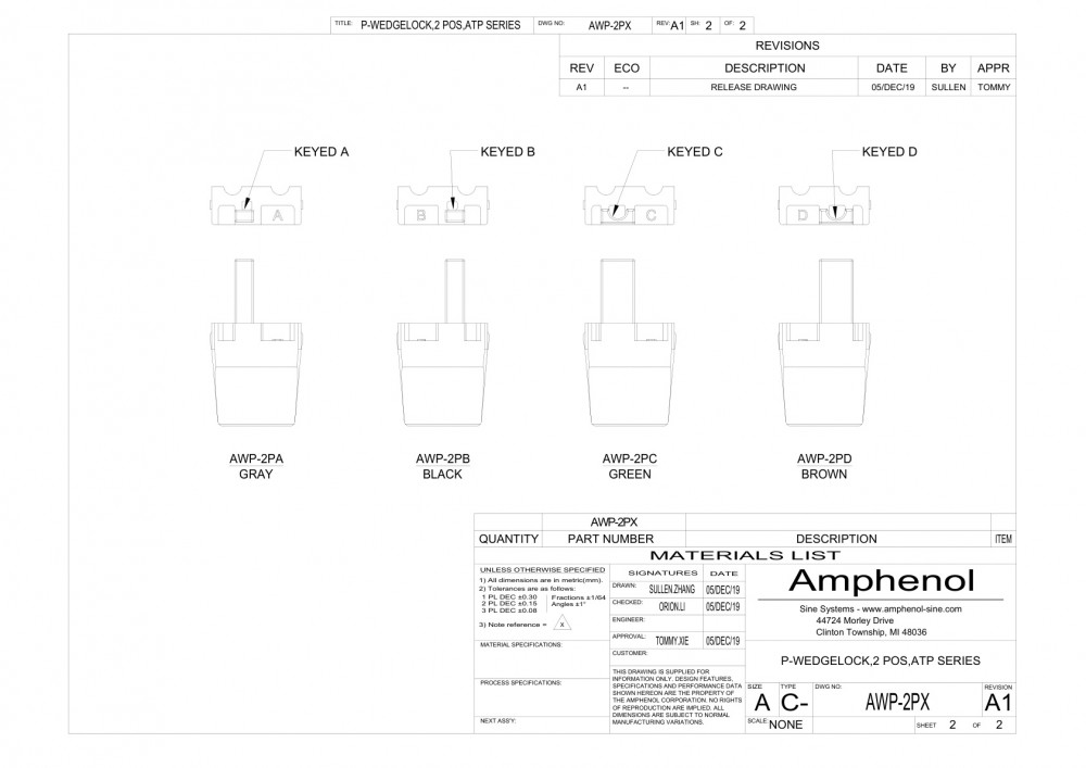Amphenol AWP-2PC drawing page 2