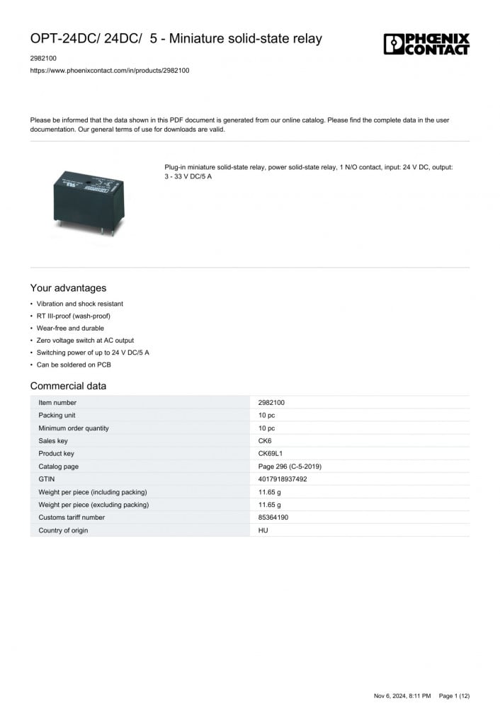 2982100 technical document page 1
