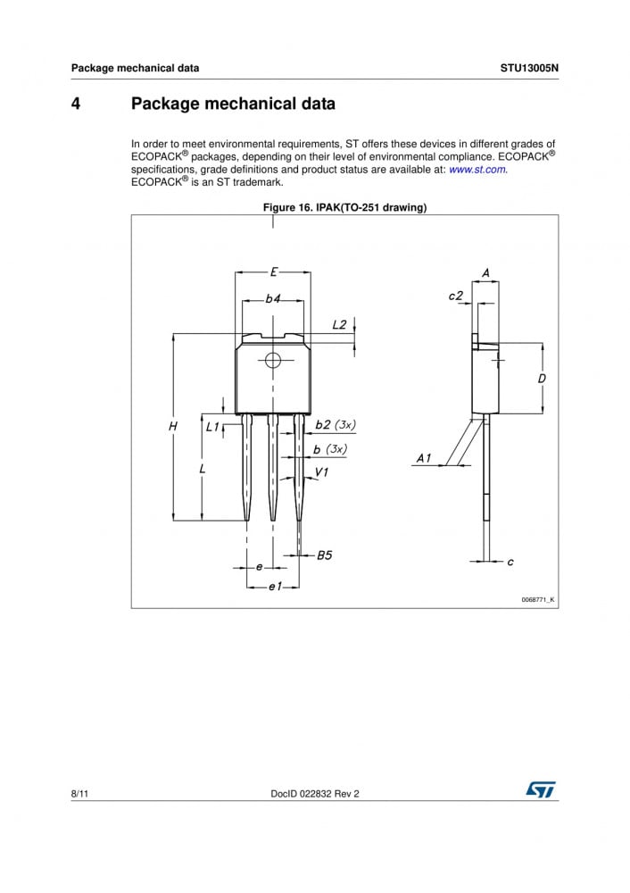STU13005N datasheet page 8