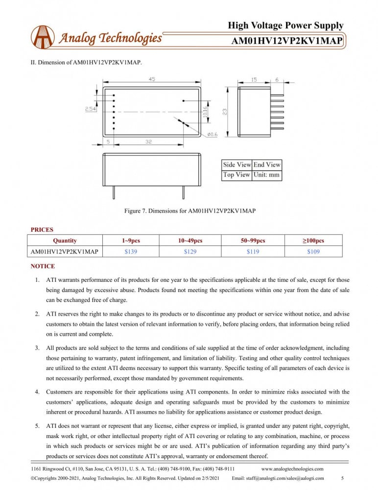 AM01HV12VP2KV1MAP datasheet page 5