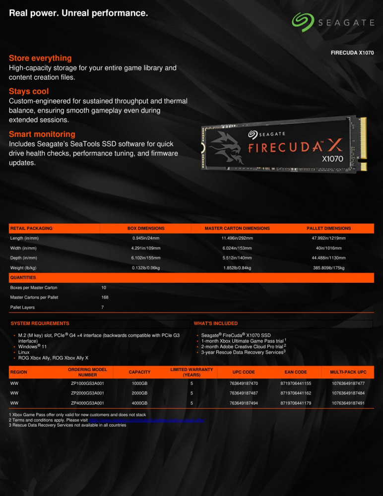 FireCuda X1070 document image, page 2