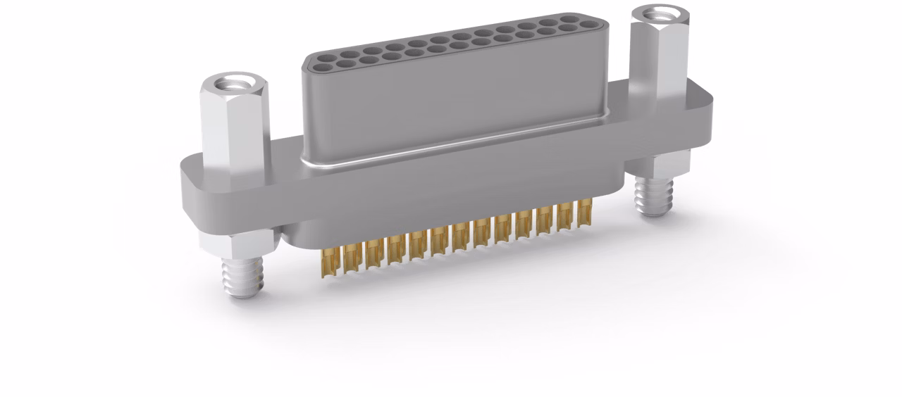 AirBorn M Series, Micro-D Low-Profile Cable Mount Plug, 0.050