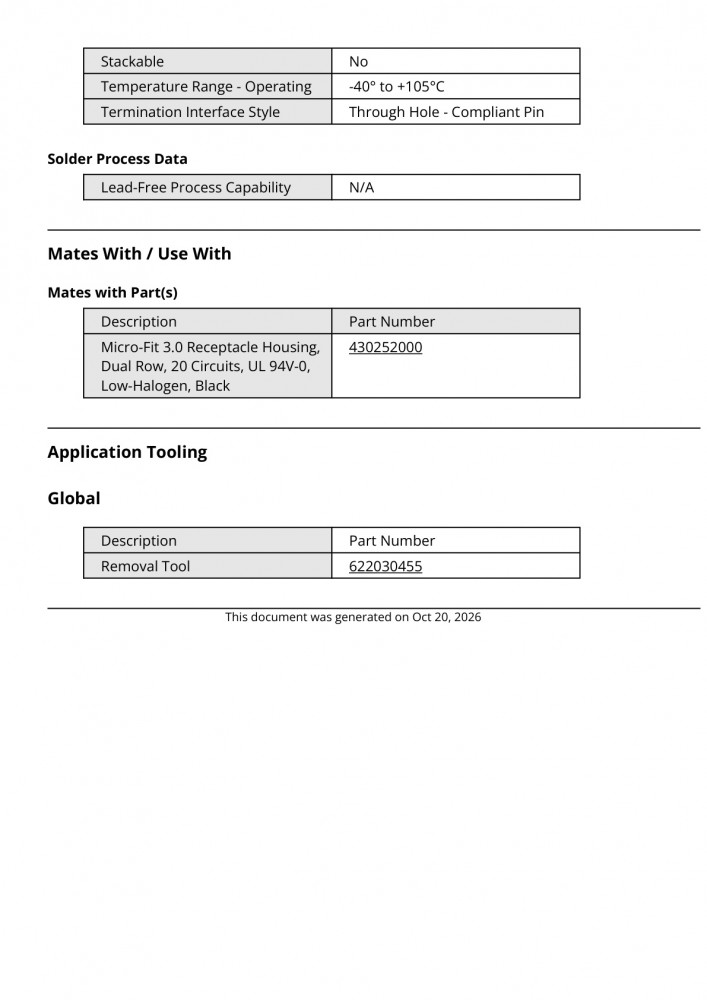 Molex 449142001 document image, page 4