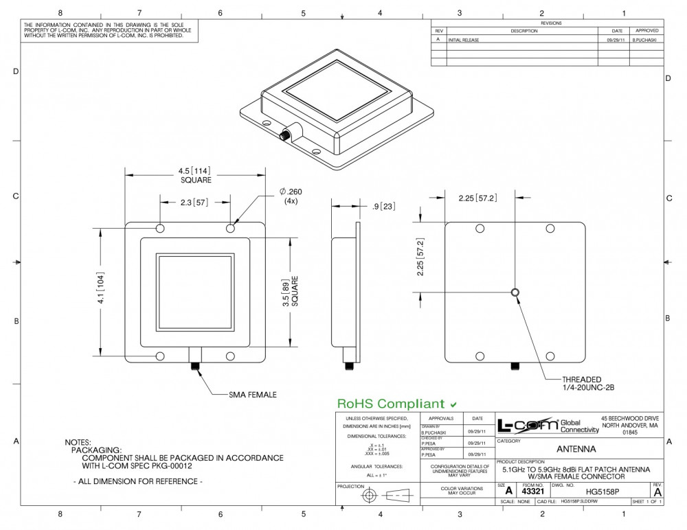 HG5158P technical document page