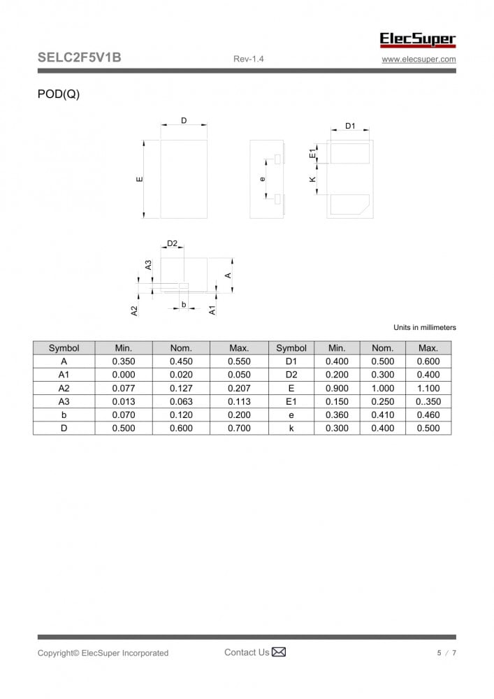 SELC2F5V1B datasheet page 5